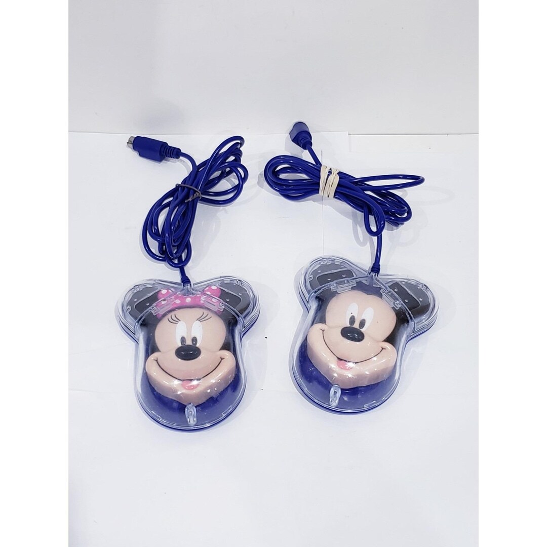 Vintage WWL Disney Mickey & Minnie Mouse Wired Computer Mouse - Etsy