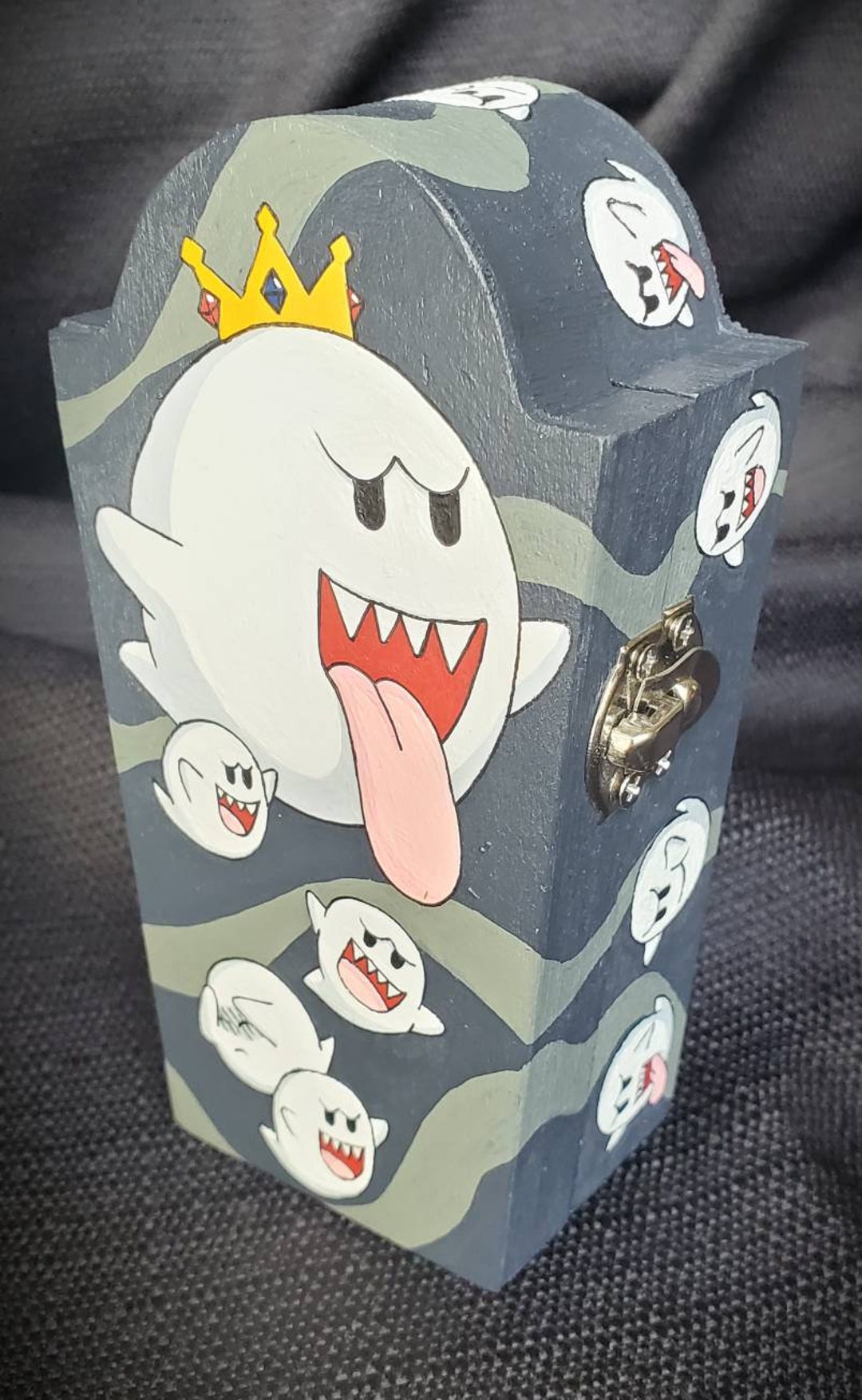 Mario King Boo Coffin Trinket Box - Etsy