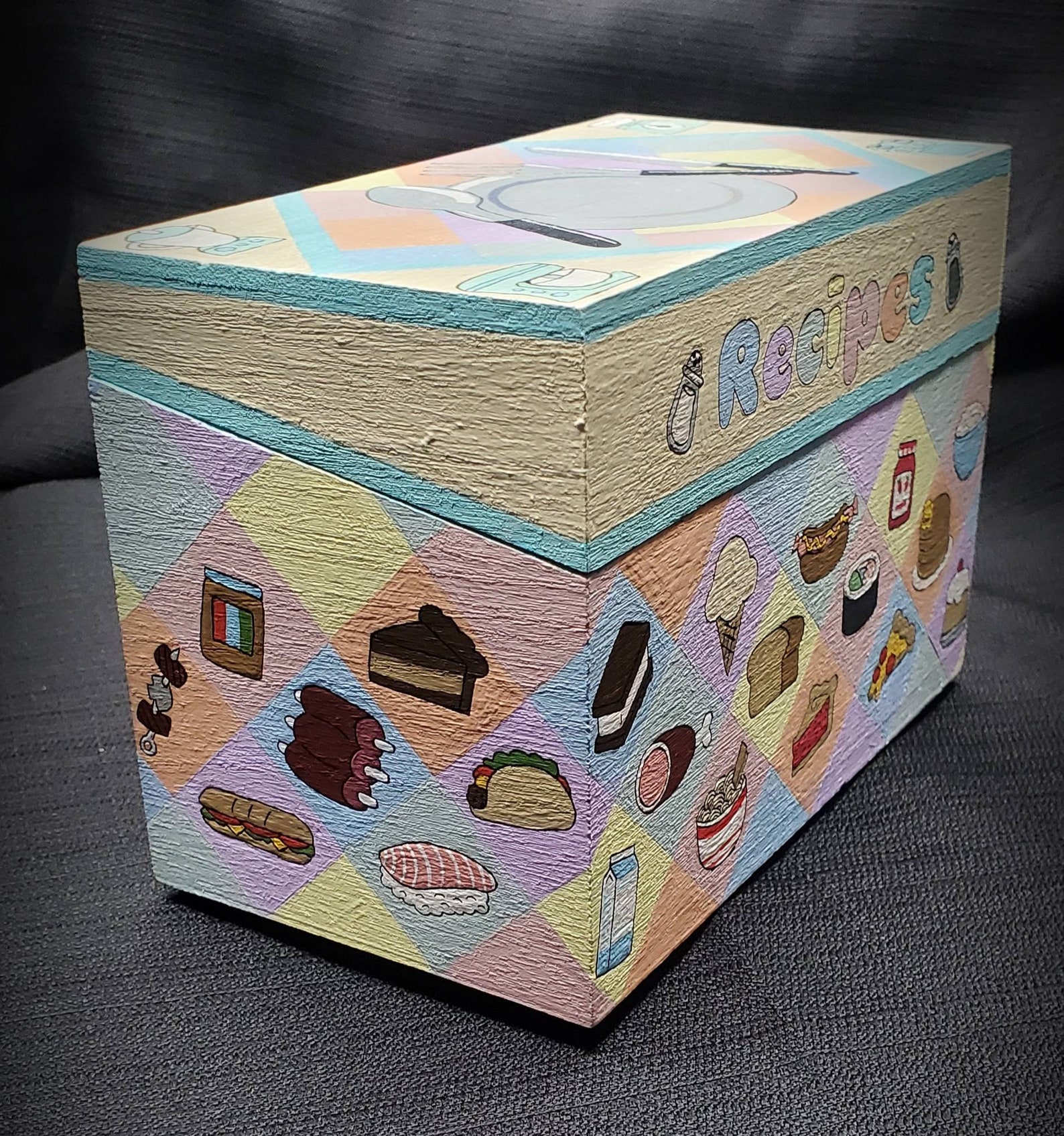 Cute Recipe Box - Etsy