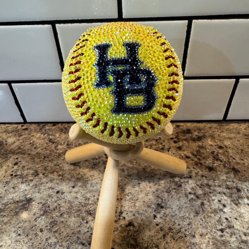Softball Rhinestone - Etsy