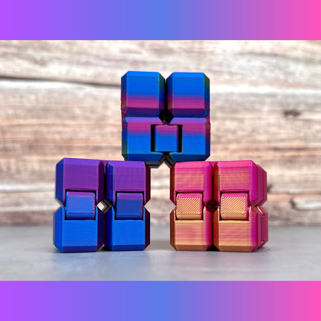 Infinity Cube, Infinity Cube 3D Print, 3D Printed Fidget Toy, Fidget ...