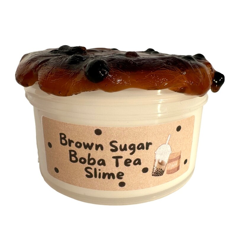 Brown Sugar Boba Tea Slime Glossy Slime Thick Slime Brown - Etsy