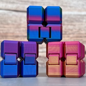 Infinity Cube, Infinity Cube 3D Print, 3D Printed Fidget Toy, Fidget ...