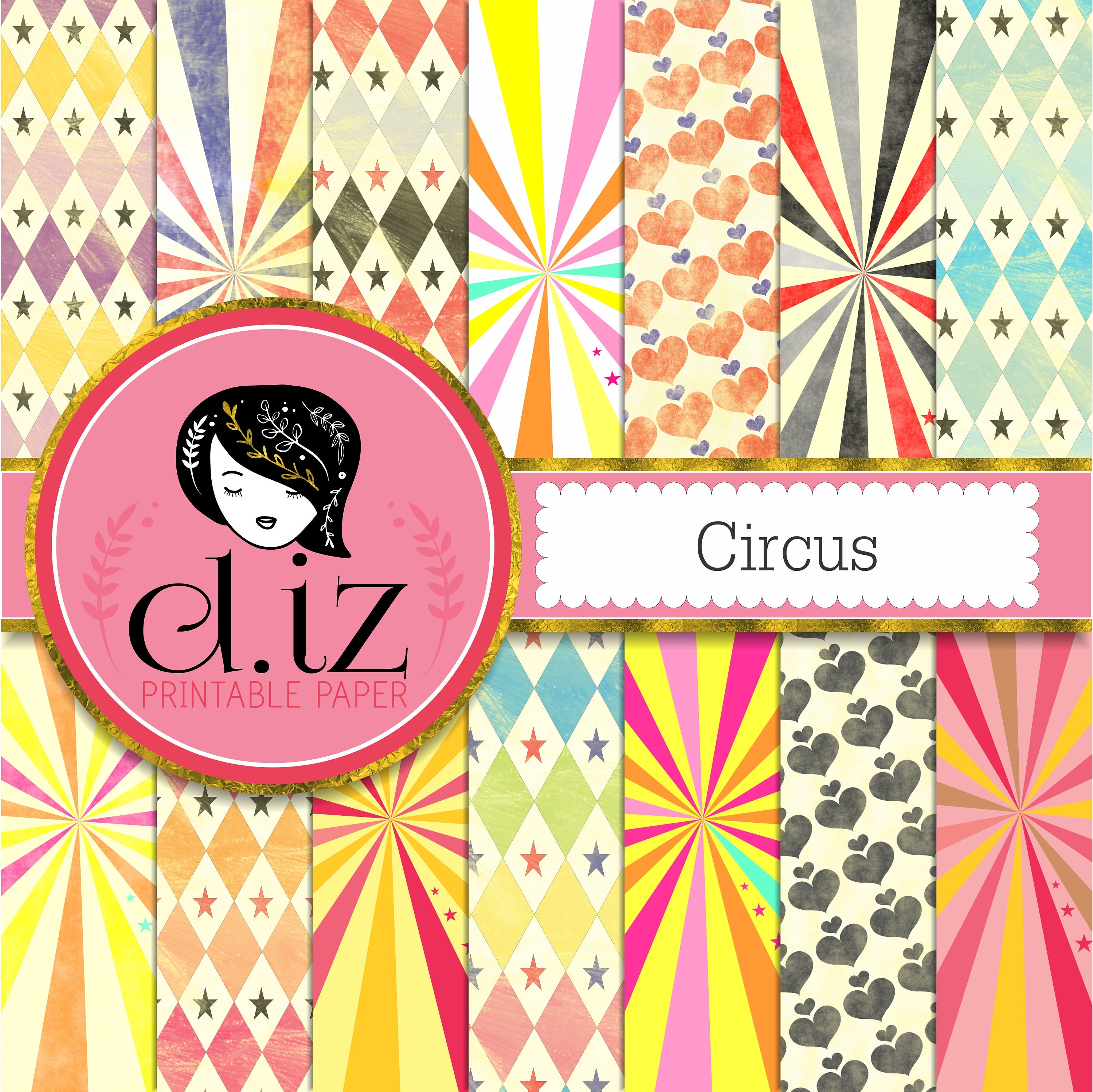 Vintage Circus Stripes