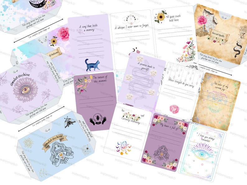 Witch Journal Printable Grimoire Kit Digital Download Spell Template ...