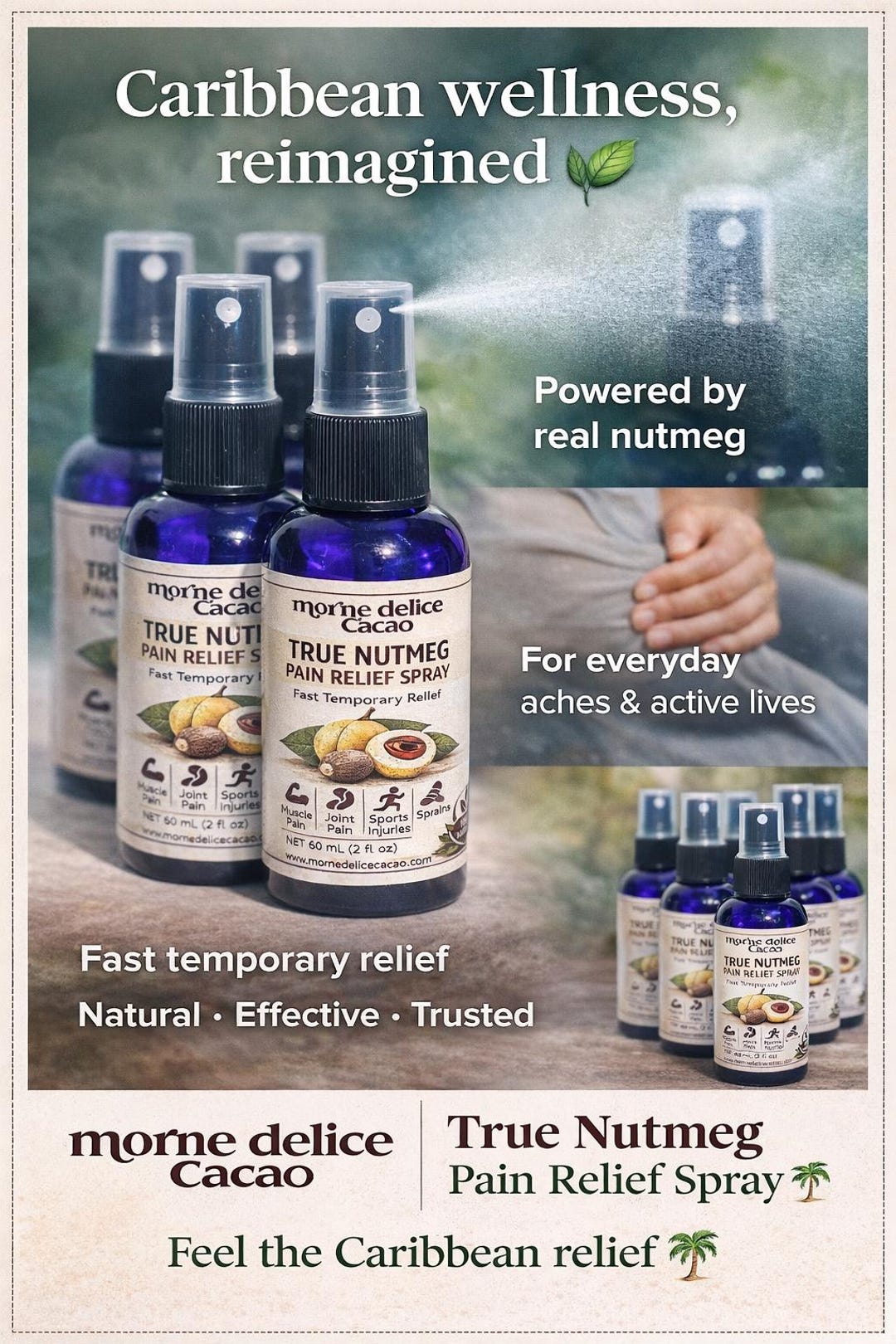 True Nutmeg Pain Relief Spray - Etsy
