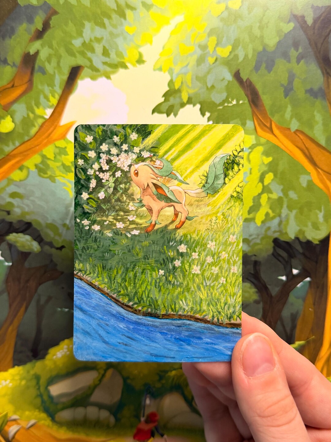 Custom Extended Art Leafeon Pokémon Card – Altered Card #011/167 ...
