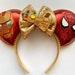 Iron Man Spider-man Infinity Gauntlet Marvel Inspired Mickey Ears ...