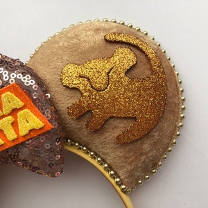 Lion King Simba Inspired Mouse Ears Headband Mickey Ears Headband ...