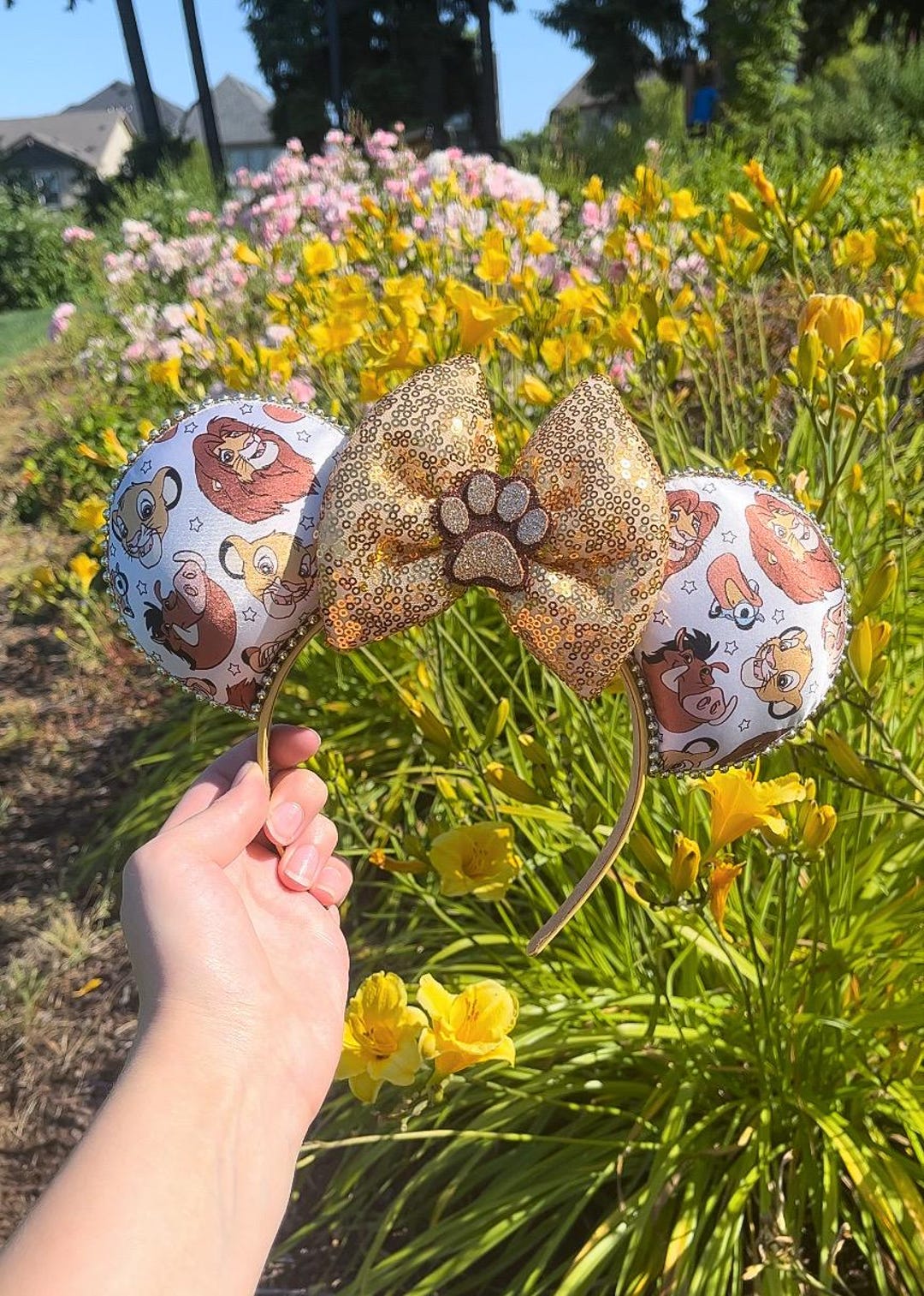 Lion King Simba Inspired Mouse Ears Headband Mickey Ears Headband ...