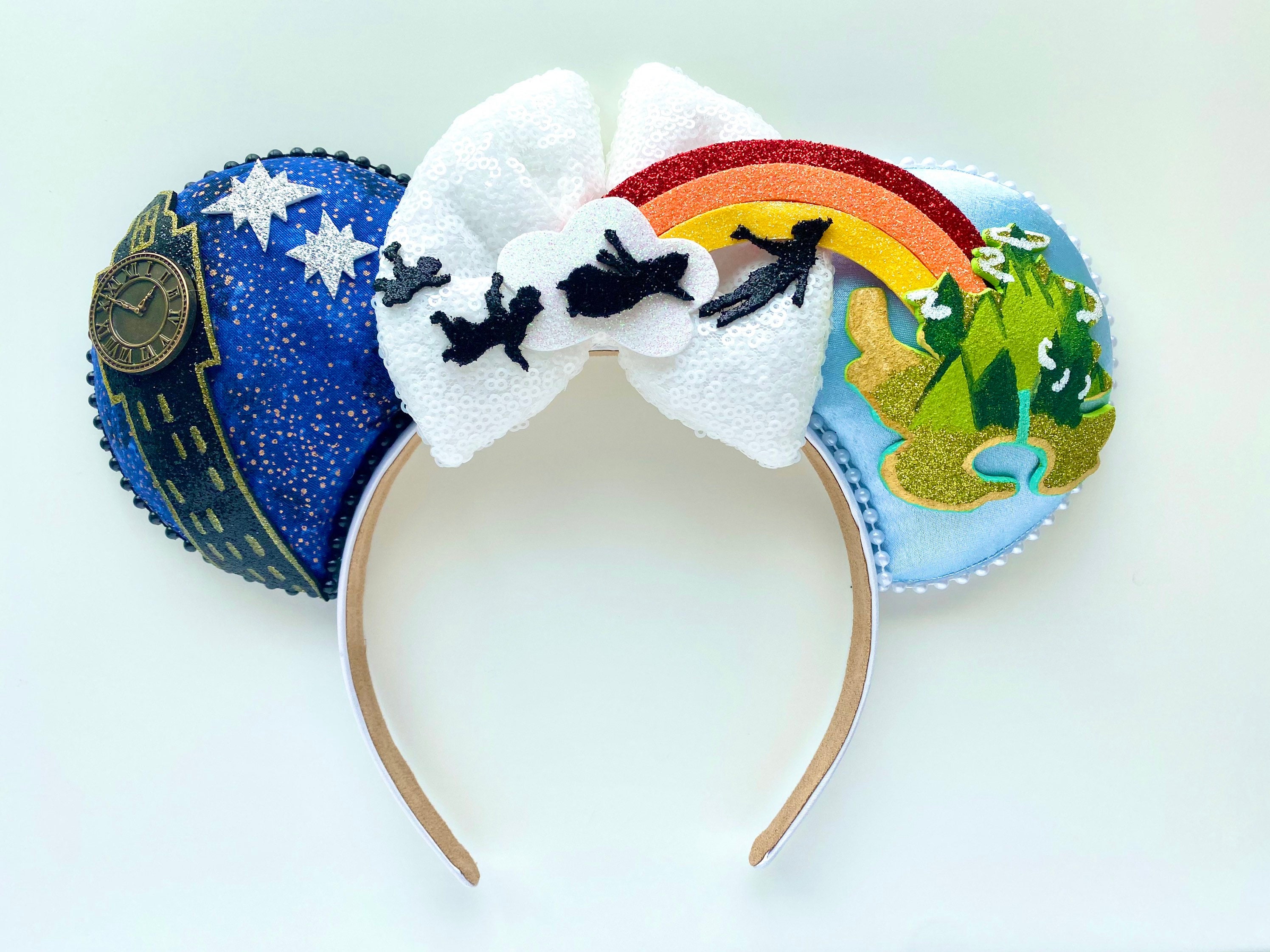 Disney set of 4 Mickey ear hat ornaments pirates Alice jungle cruise ...