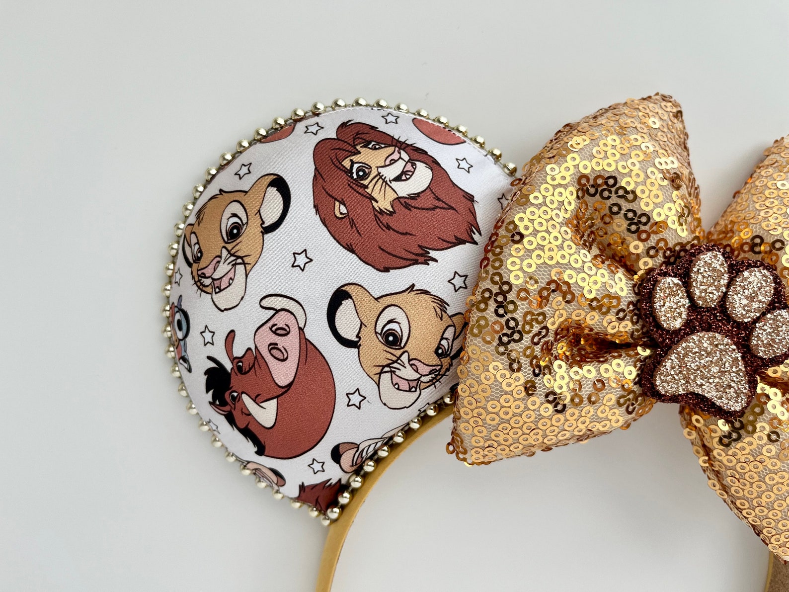 Lion King Simba Inspired Mouse Ears Headband Mickey Ears Headband - Etsy