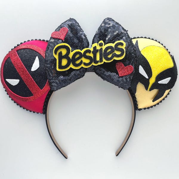 Wolverine and Deadpool Mickey Ears - Etsy