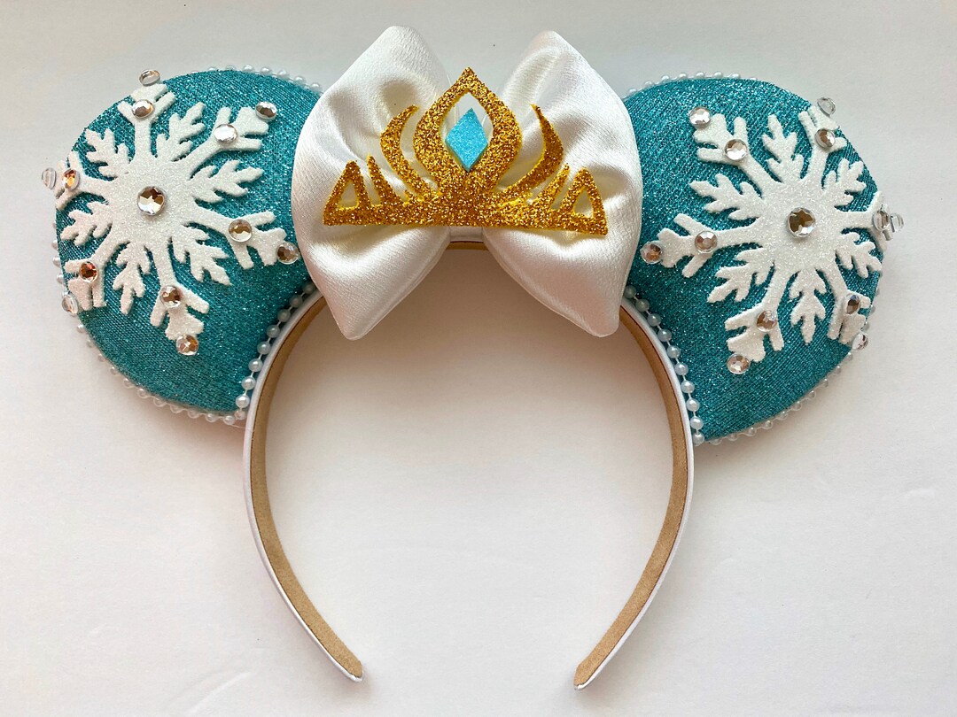 Frozen Queen Elsa Inspired Mouse Ears Headband Mickey Ears Headband - Etsy
