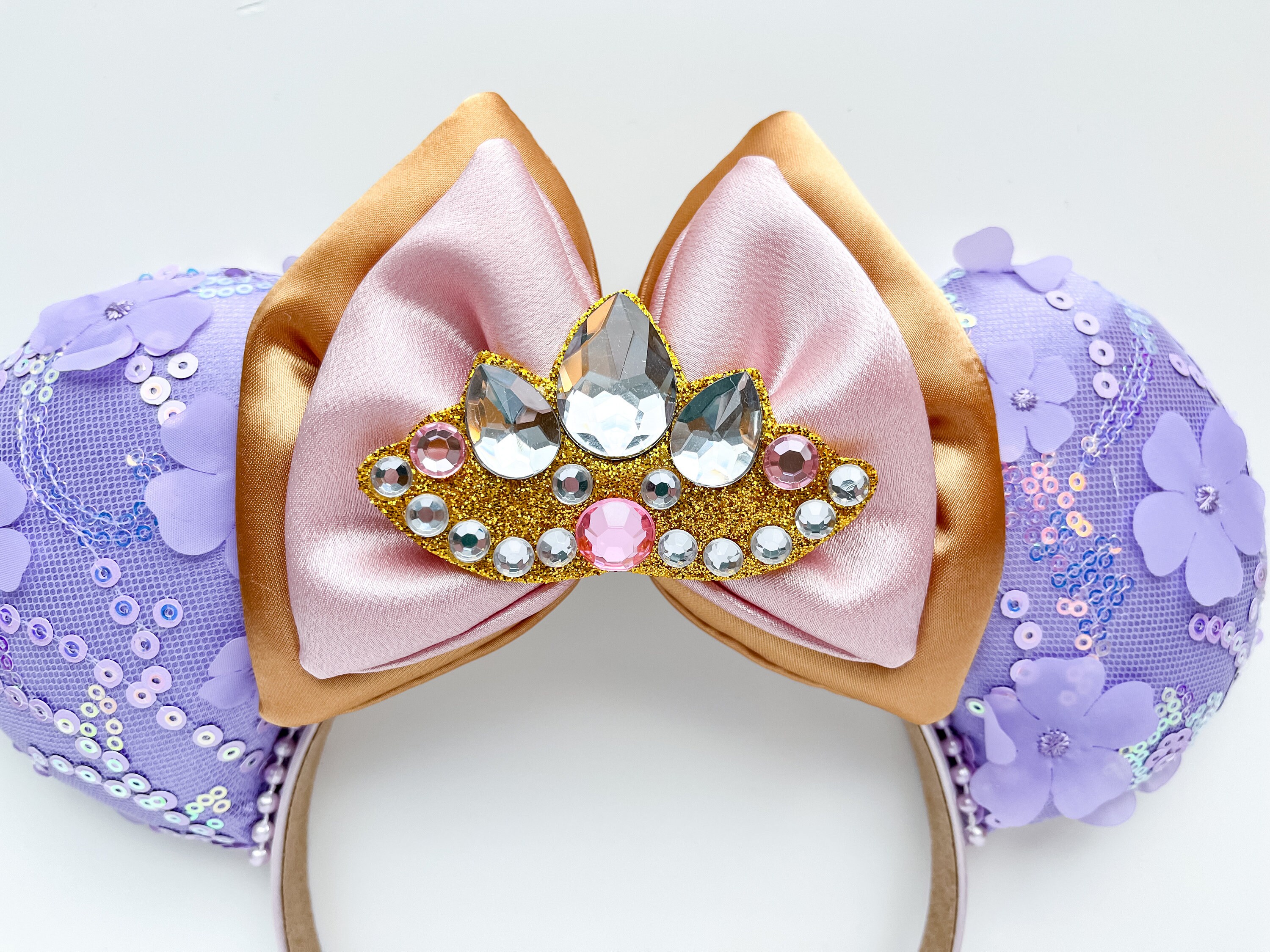 Tangled Rapunzel Floral Inspired Mouse Ears Mickey Ears Headband ...