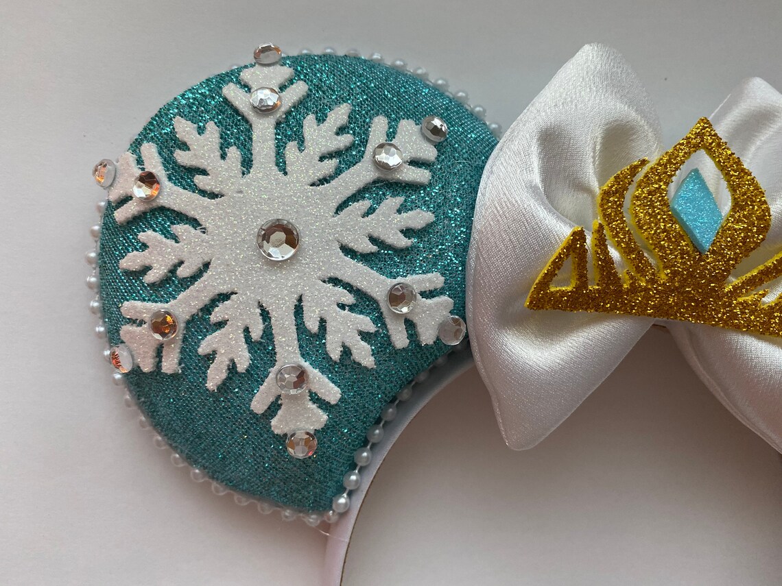 Frozen Queen Elsa Inspired Mouse Ears Headband - Etsy