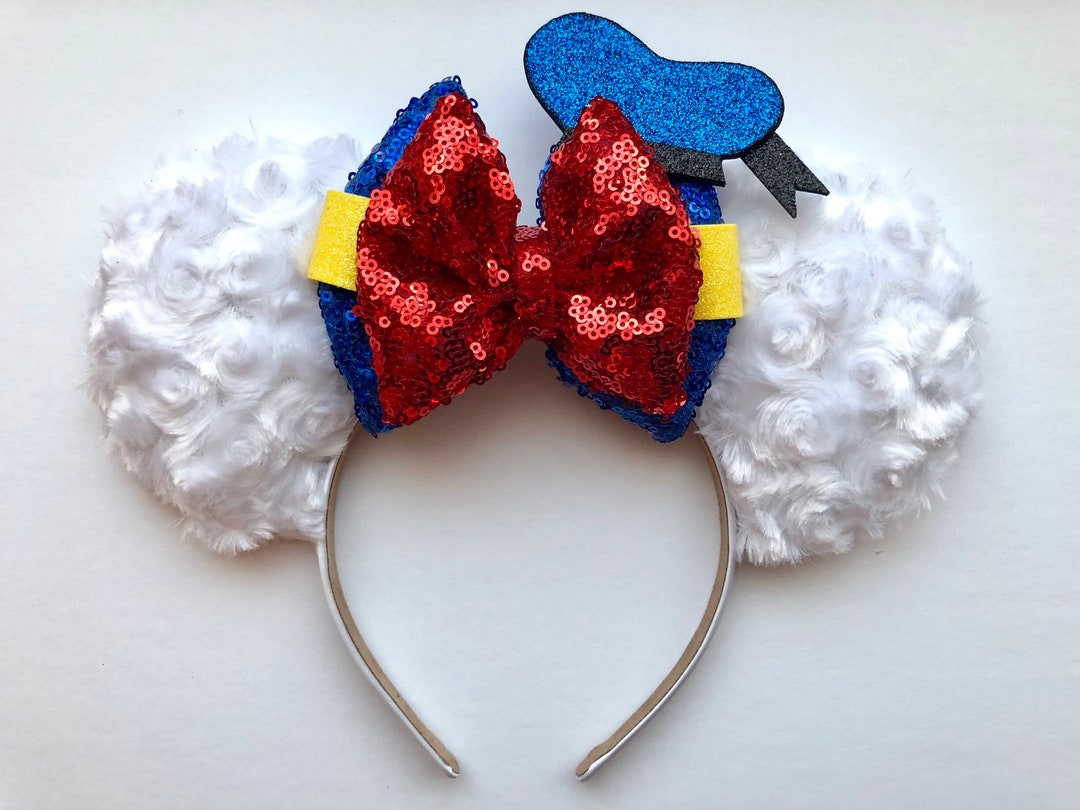 Donald Duck Inspired Mouse Ears Mickey Ears Headband - Etsy