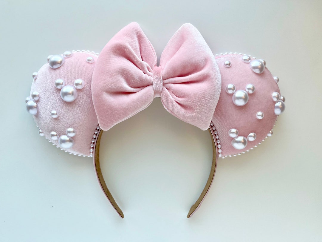 Pearl Velvet Inspired Mouse Ears Mickey Ears Headband - Etsy