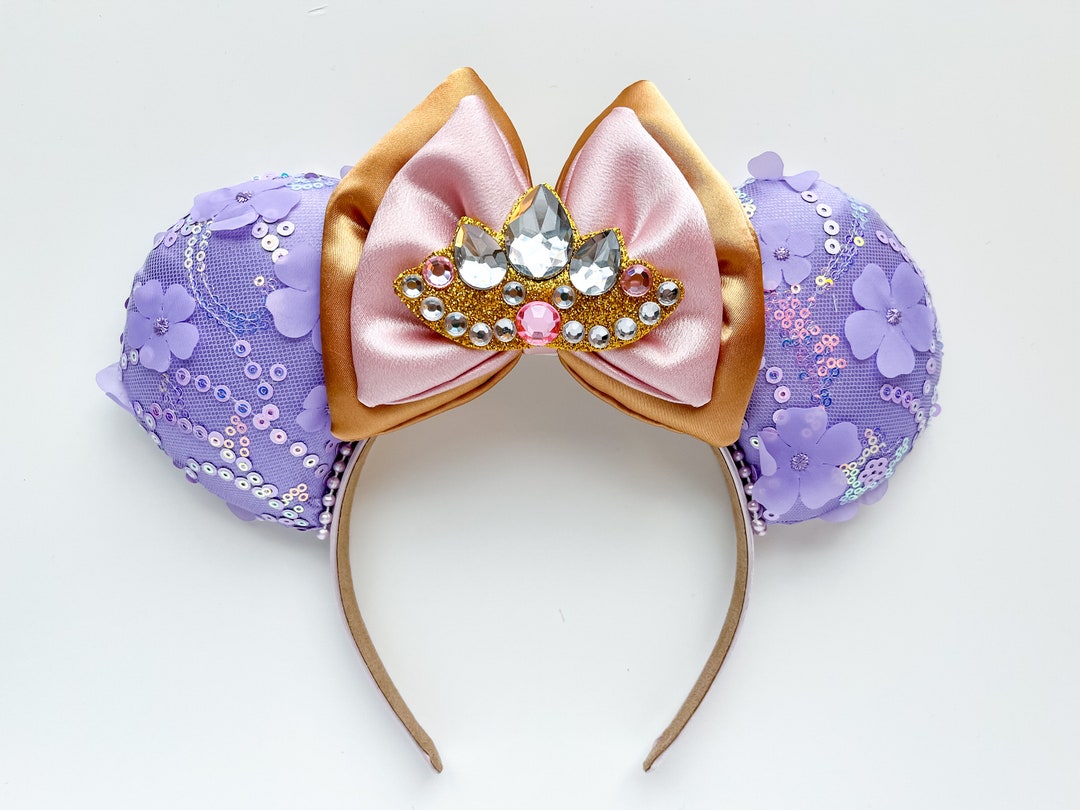 Tangled Rapunzel Floral Inspired Mouse Ears Mickey Ears Headband| Ships ...