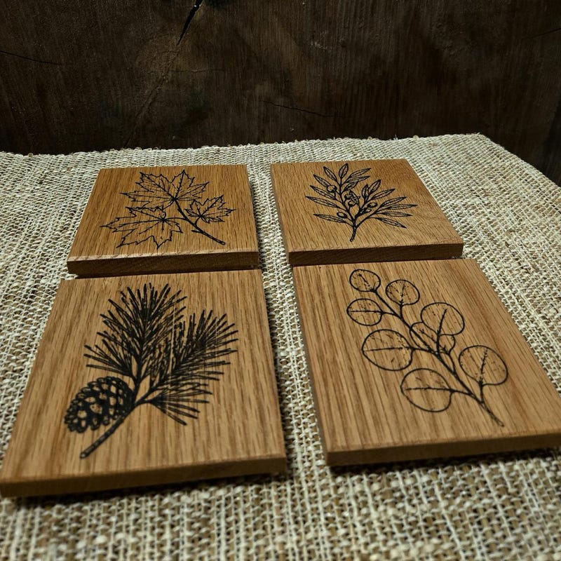 Eucalyptus Wood Coasters - Etsy