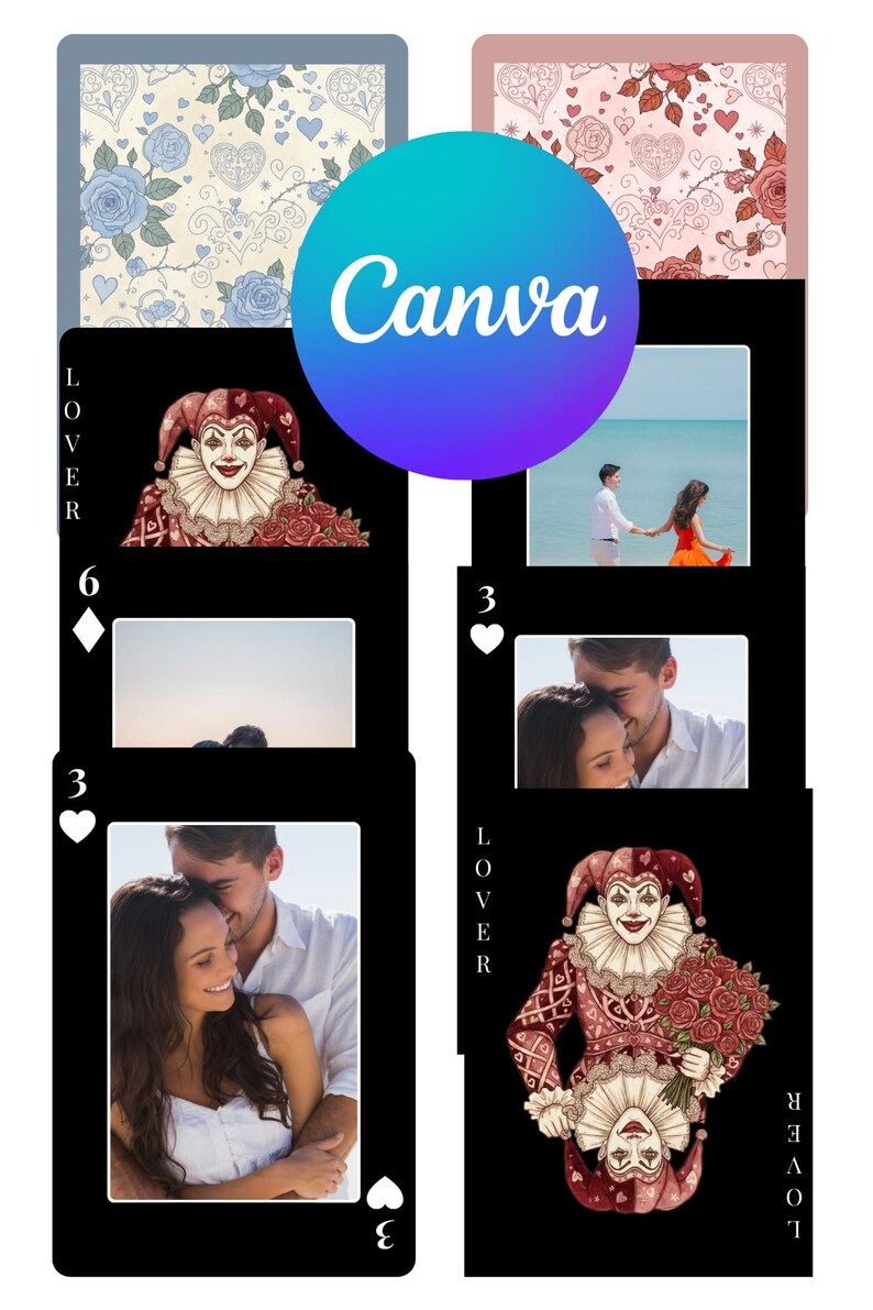 Custom Poker Cards Template – Editable Canva Playing Cards ...