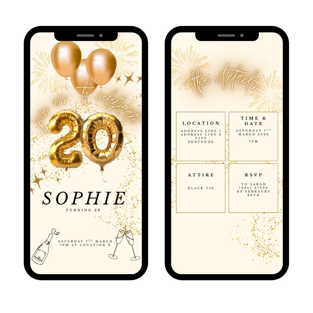 Digital Birthday Celebration Invitation - Etsy