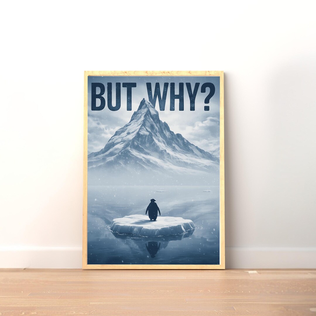 Nihilist Penguin Png,but Why Penguin Wall Art, Nihilist Penguin SVG ...