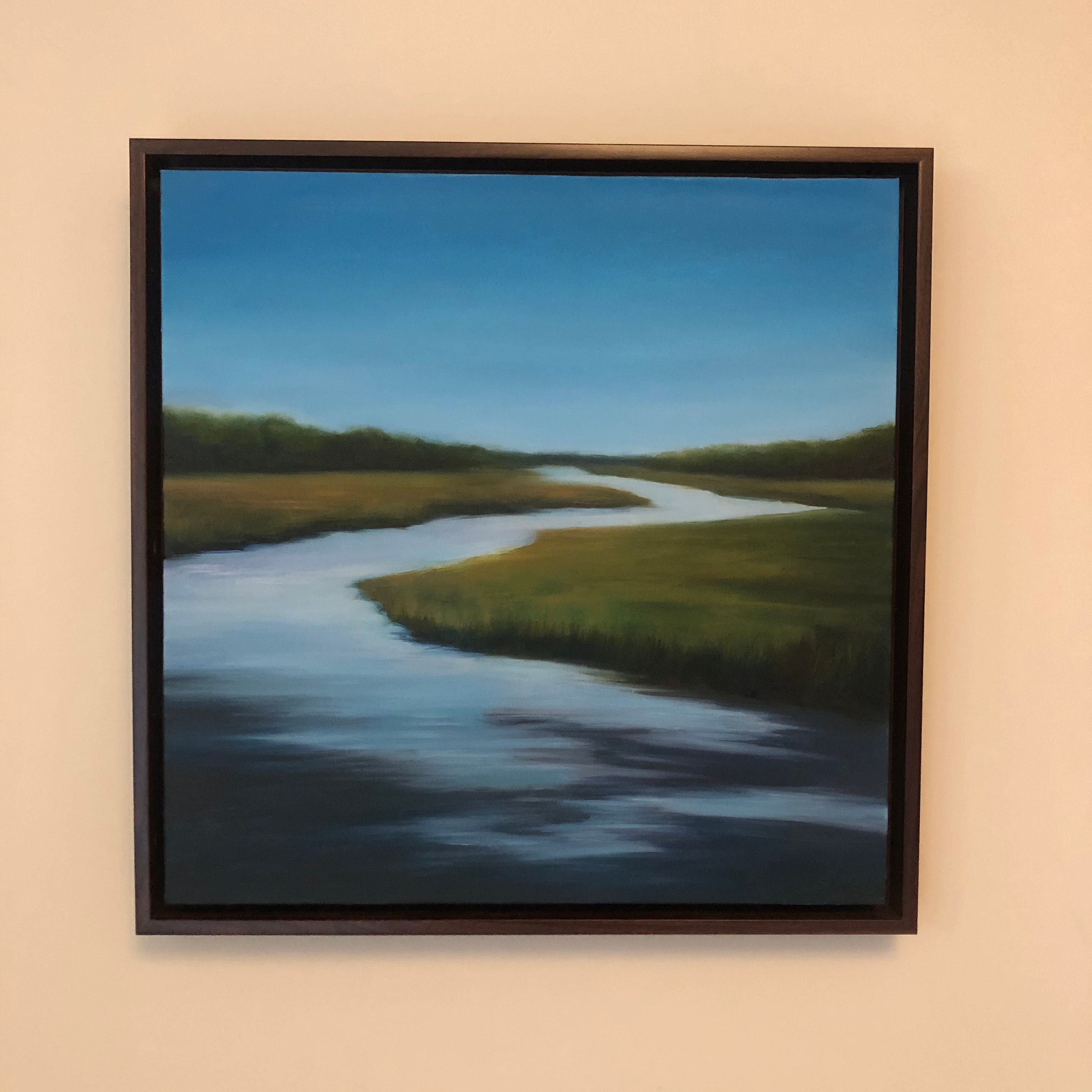 Original 20 X 20 Framed Oil Painting on Canvas - Etsy