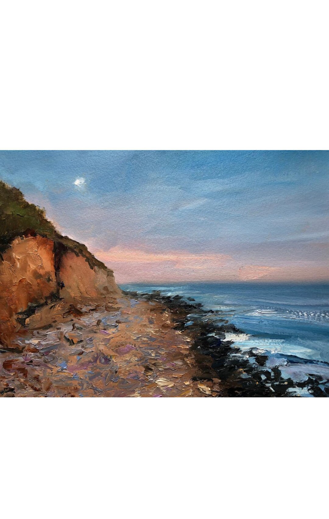 Original 8.5" X 11.25" Oil Painting on Primed Watercolor Paper ...