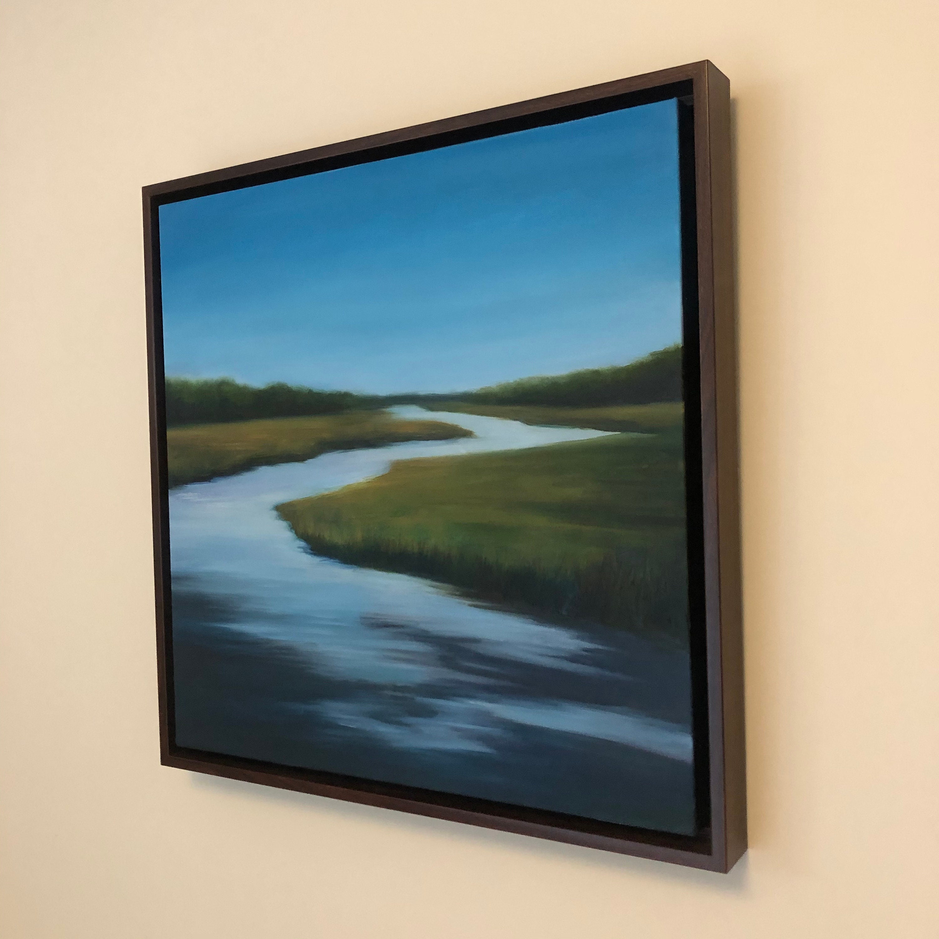 Original 20 X 20 Framed Oil Painting on Canvas - Etsy