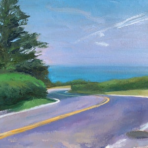 Spring Street, Block Island, RI. Original Oil Painting on Paper, 10" X ...