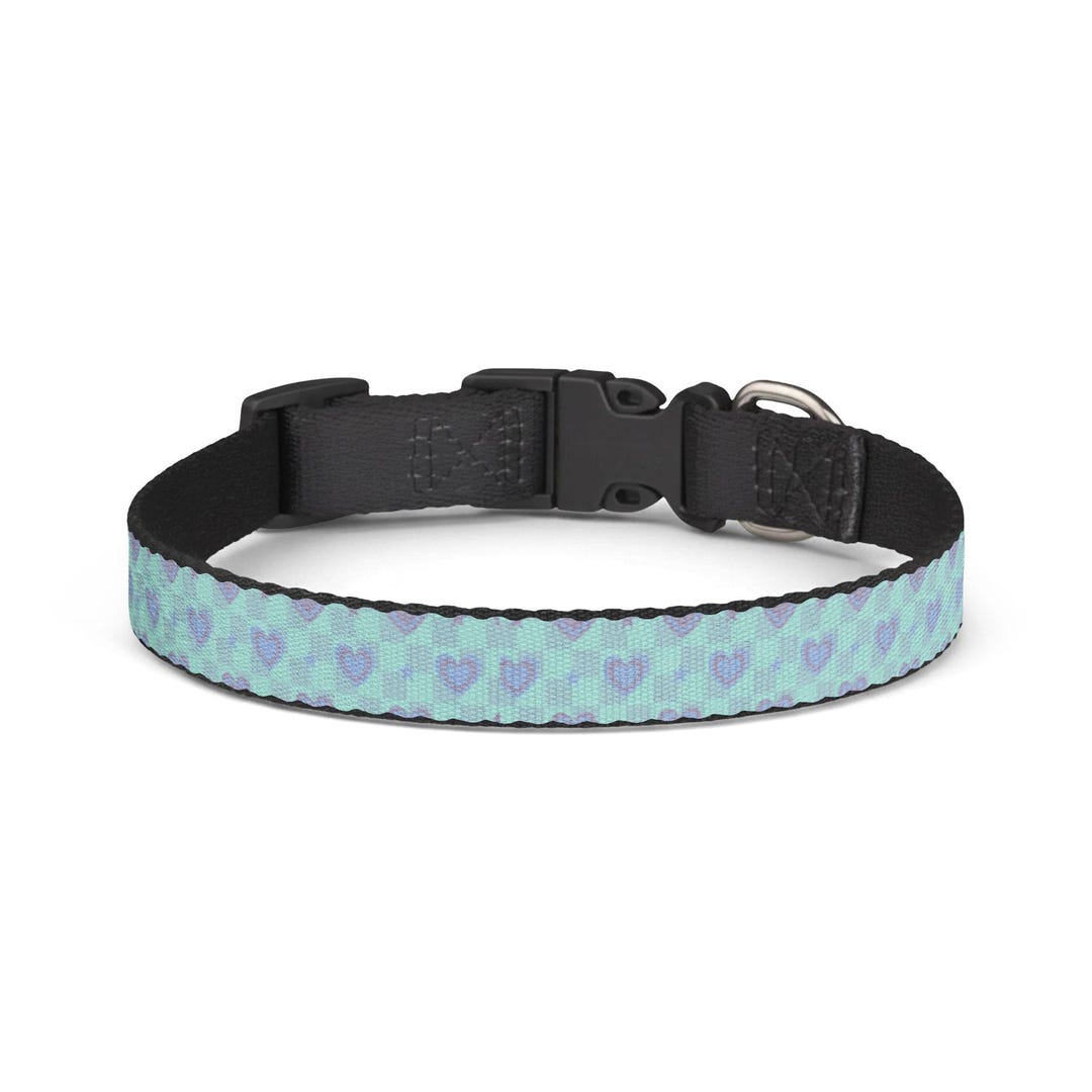 Blue Purple Heart Dog Collar - Etsy