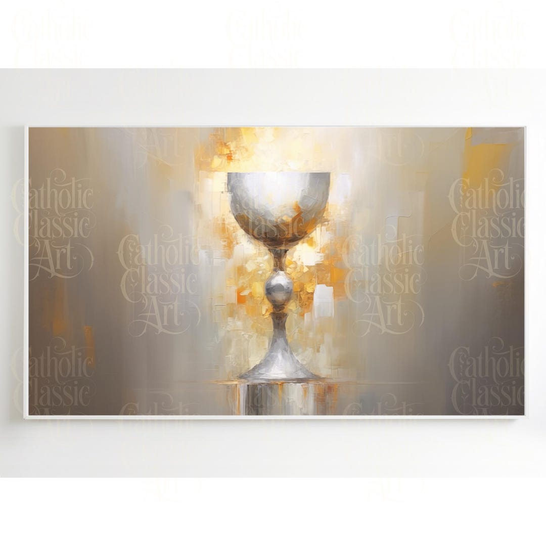 Chalice Canvas Print Catholic Eucharistic Wall Art Holy Communion ...