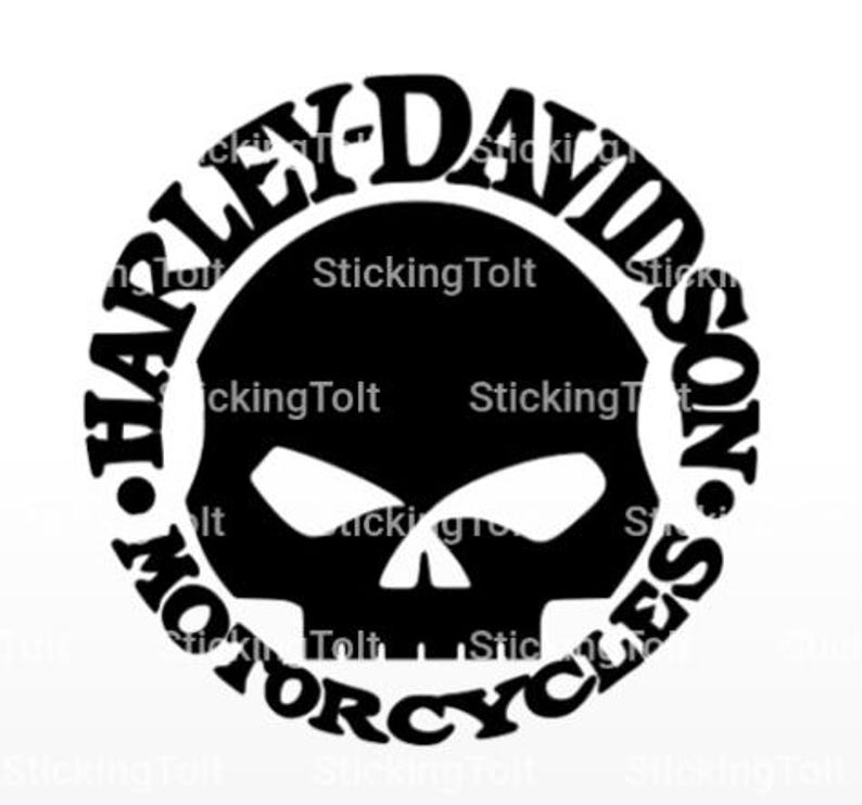 Harley Davidson Willie G Vinyl Decal - Etsy