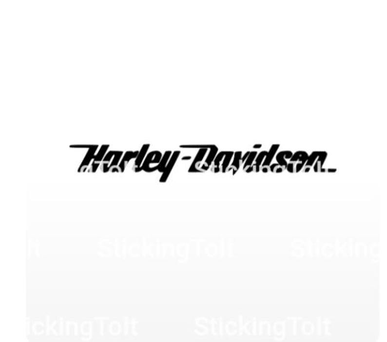Harley-davidson Vinyl Decal - Etsy