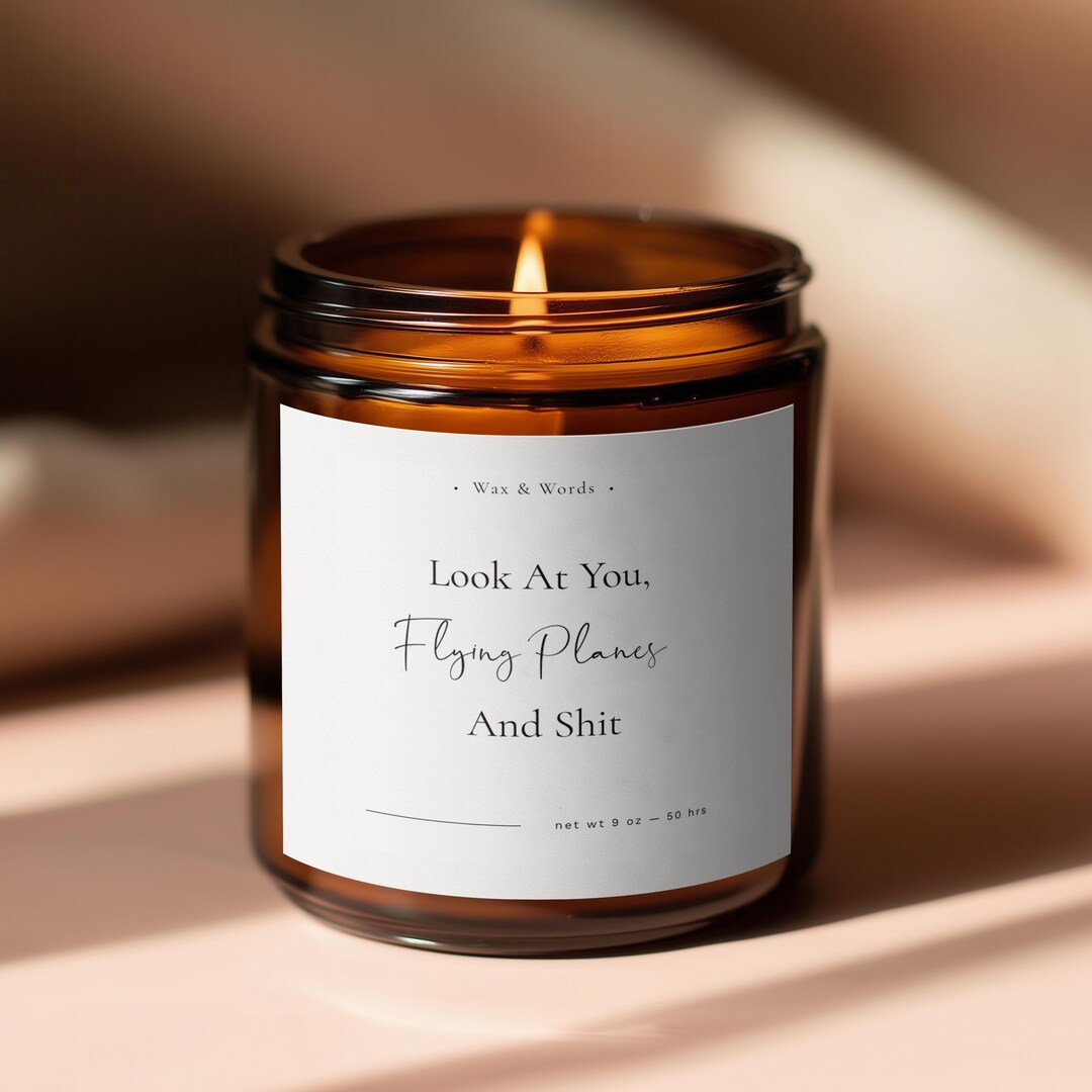 Funny Pilot Gift Scented Candle, Aviation Humor Present, Airplane Lover ...