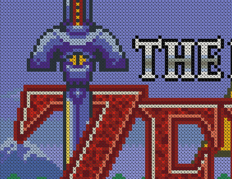 The Legend of Zelda: Link to the Past Title Screen Pattern - Etsy