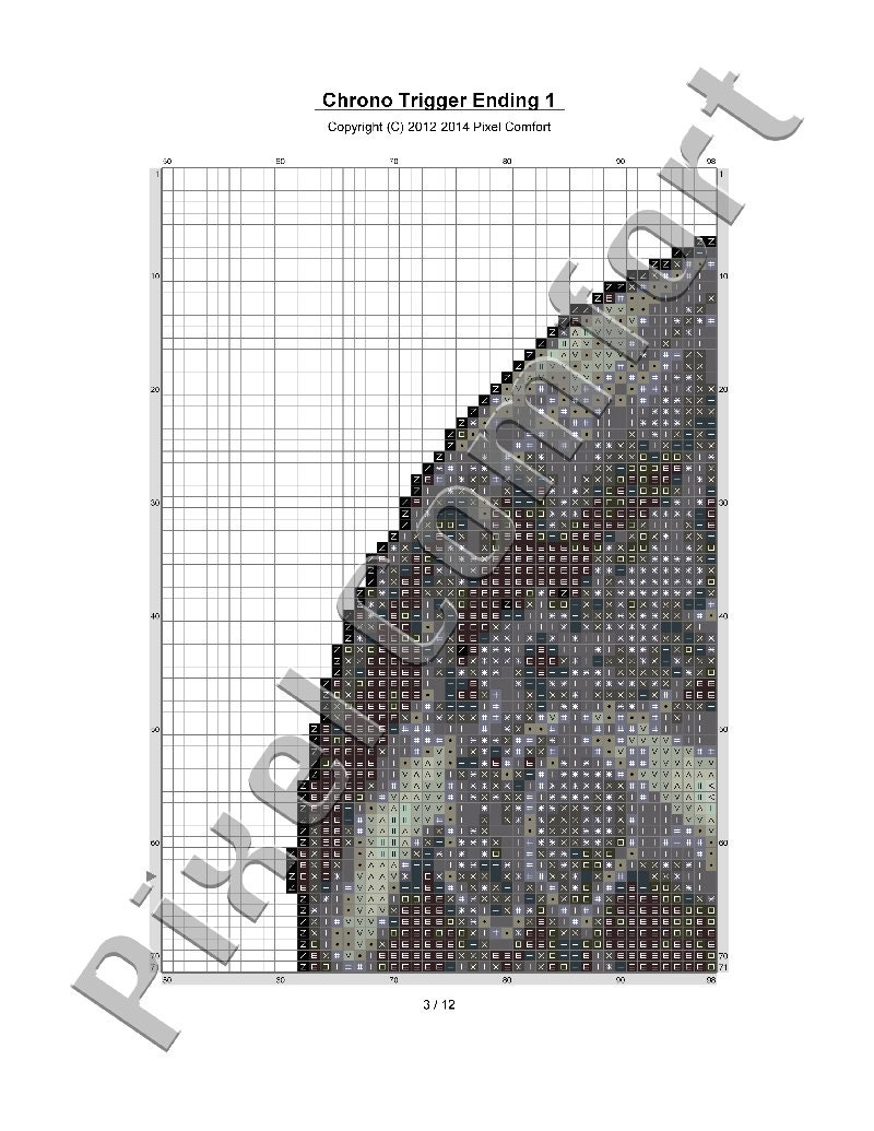Chrono Trigger Ending 1 Cross Stitch Pattern - Etsy