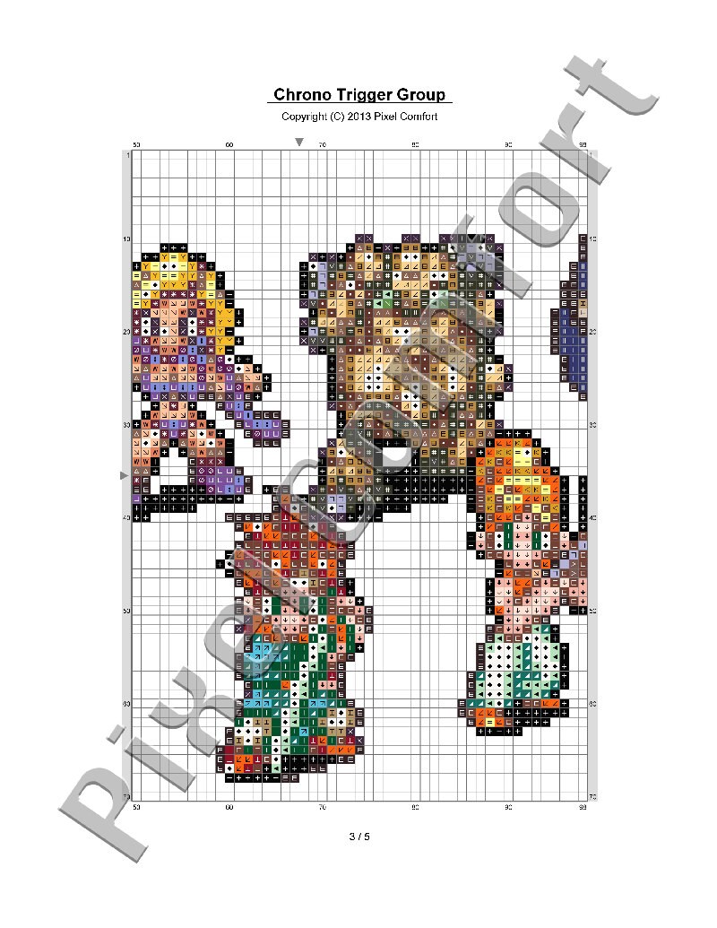 Chrono Trigger Party Cross Stitch Pattern - Etsy