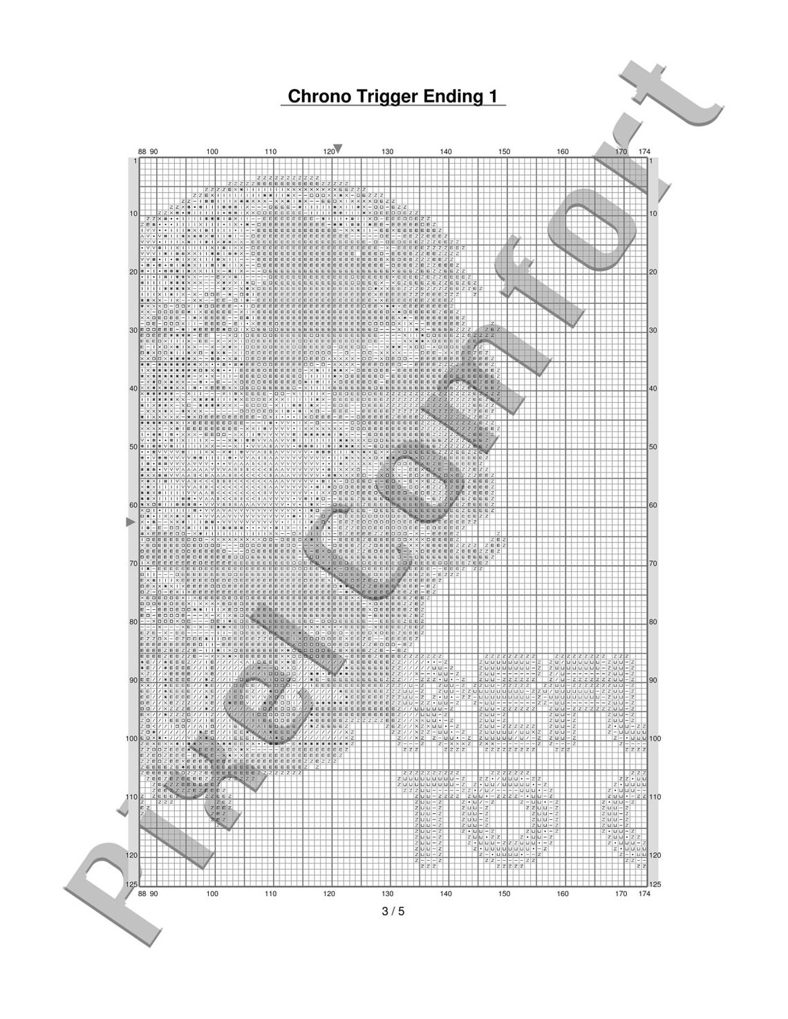 Chrono Trigger Ending 1 Cross Stitch Pattern - Etsy