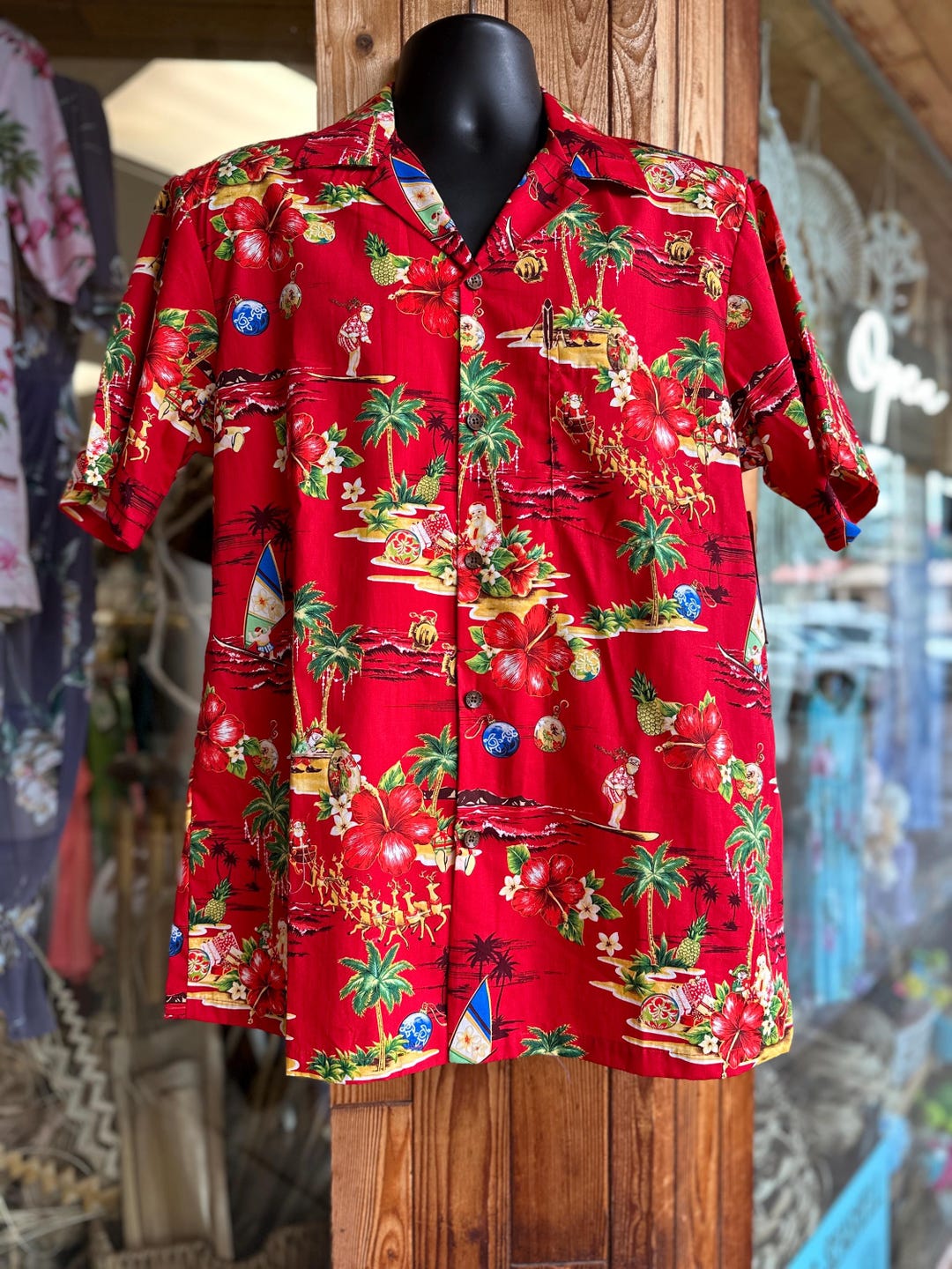 Authentic Hawaiian Shirt • Men’s Aloha Shirt • Hawaii • Cotton Shirt ...