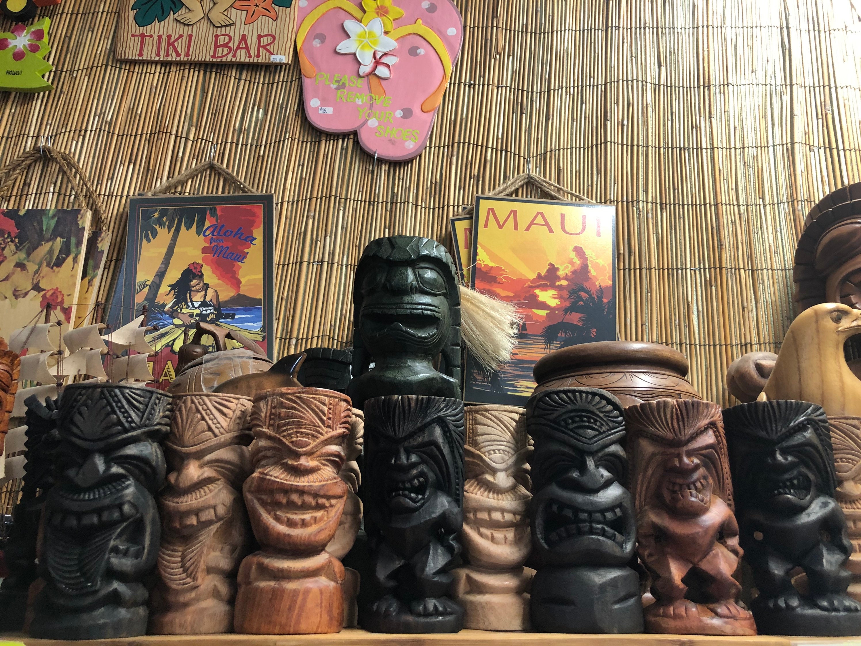 Tiki Totem Good Luck Tiki Hawaiian Tiki Tiki Decor | Etsy