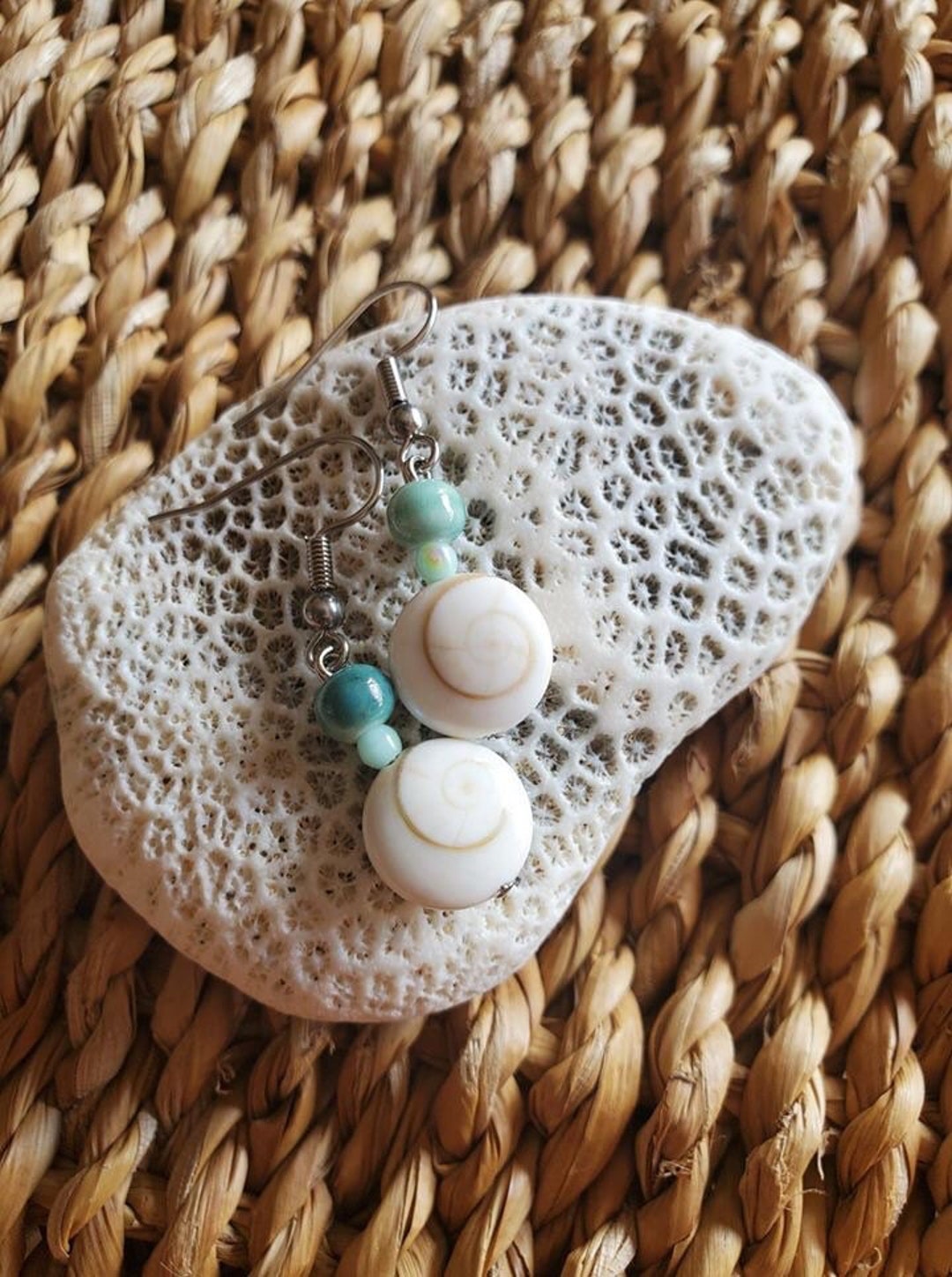 Shiva Shell Earrings: Artisan Island Style - Etsy