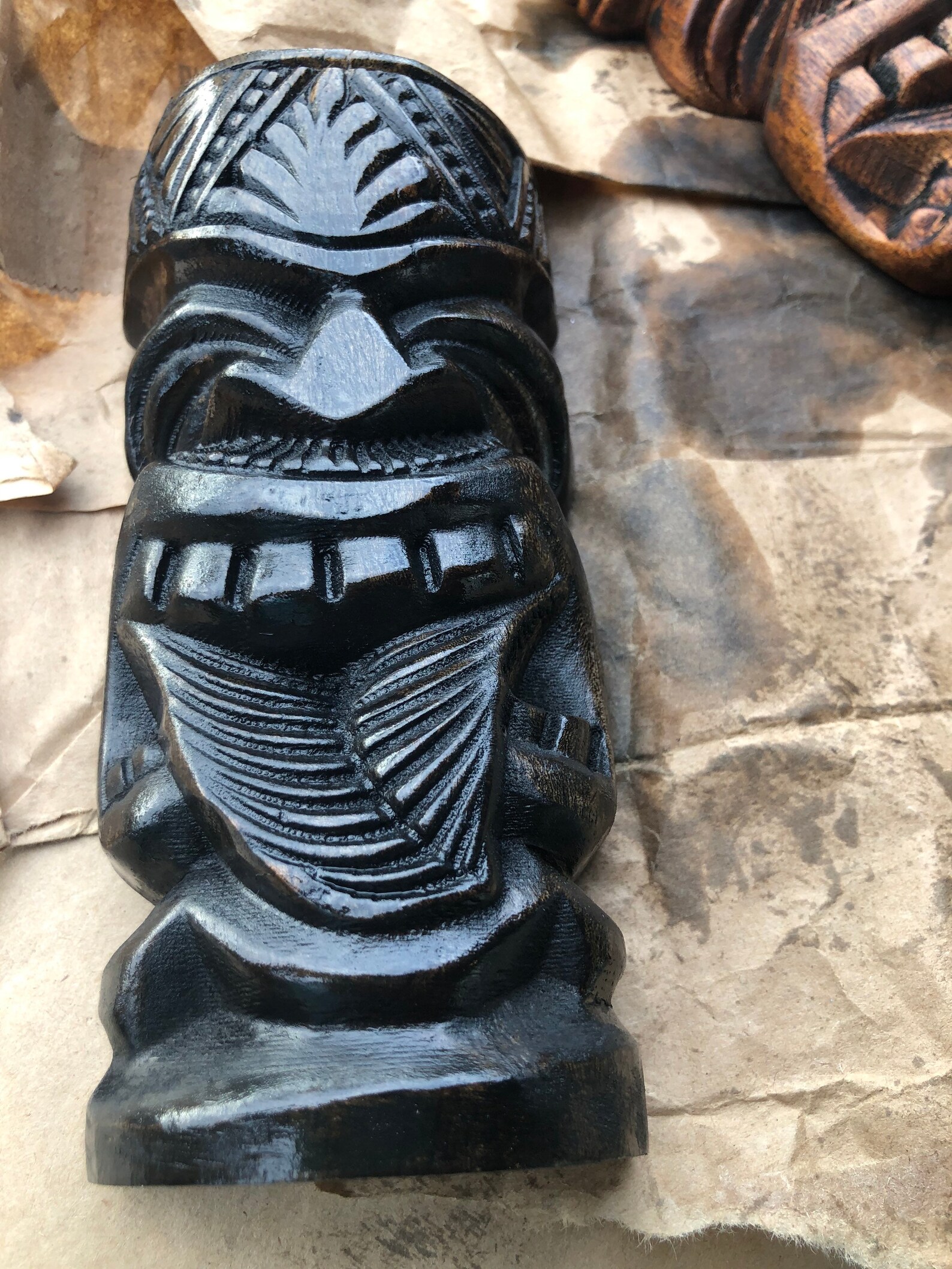 Tiki Totem Good Luck Tiki Hawaiian Tiki Tiki Decor | Etsy