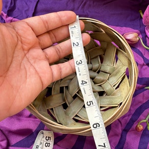 Gorgeous Handwoven Hawaiian Coco Frond Bowl • Fruit Basket • Woven Bowl ...