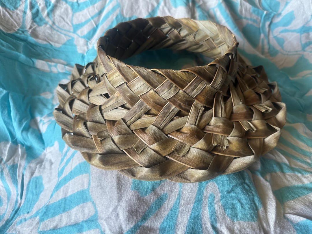 Sun Hat • Beach Hat • Hawaiian Hat • Palm Frond, Coconut Frond ...
