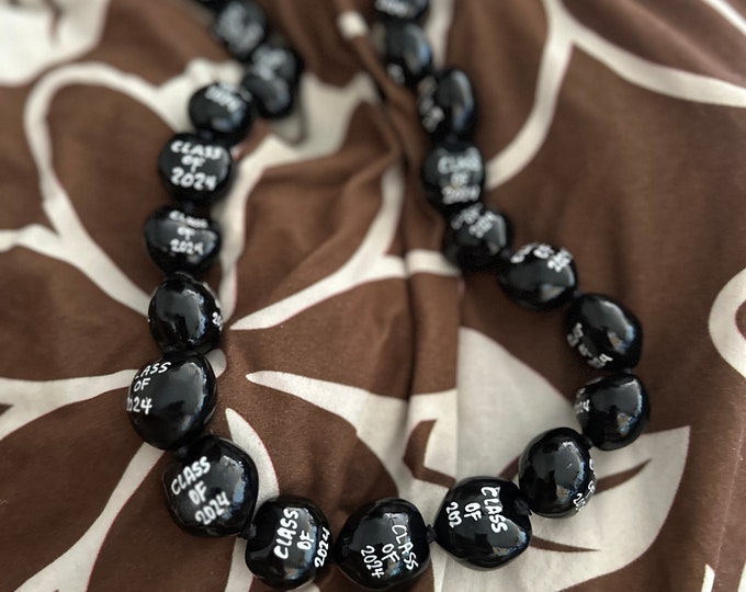 CLASS OF 2024 • Graduation Lei • Kukui Nut Lei • Graduation Gift ...