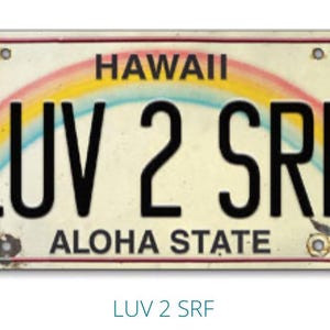 Vintage Replica Hawaii License Plates - Etsy