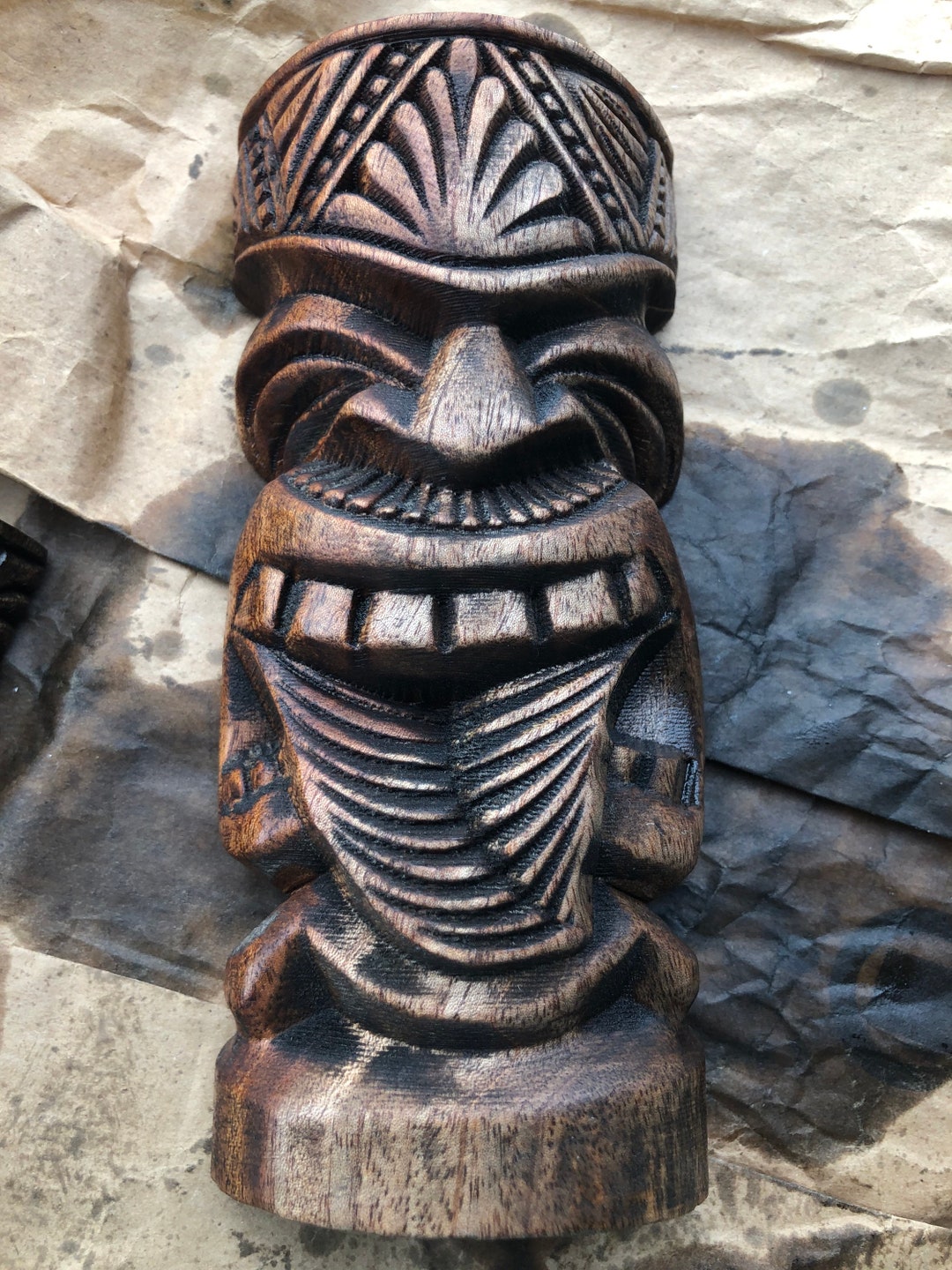 Tiki • Totem • Good Luck Tiki • Hawaiian Tiki • Tiki Decor • Tiki ...