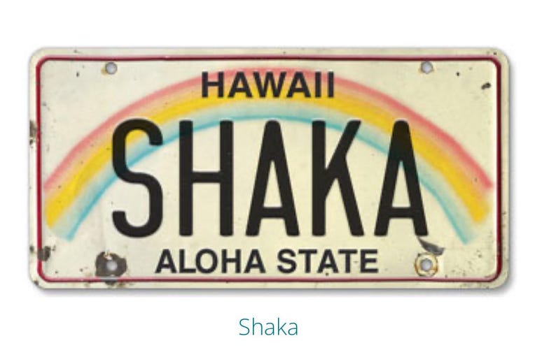 Vintage Replica Hawaii License Plates - Etsy